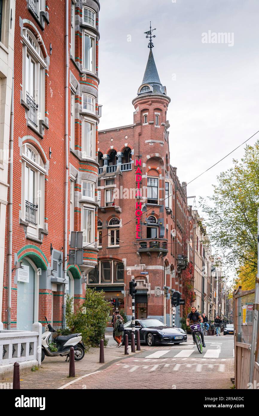 Amsterdam, the Netherlands - October 17, 2021: Street view and generic ...