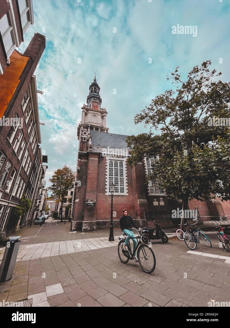 Amsterdam, the Netherlands - October 14, 2021: Street view and generic ...