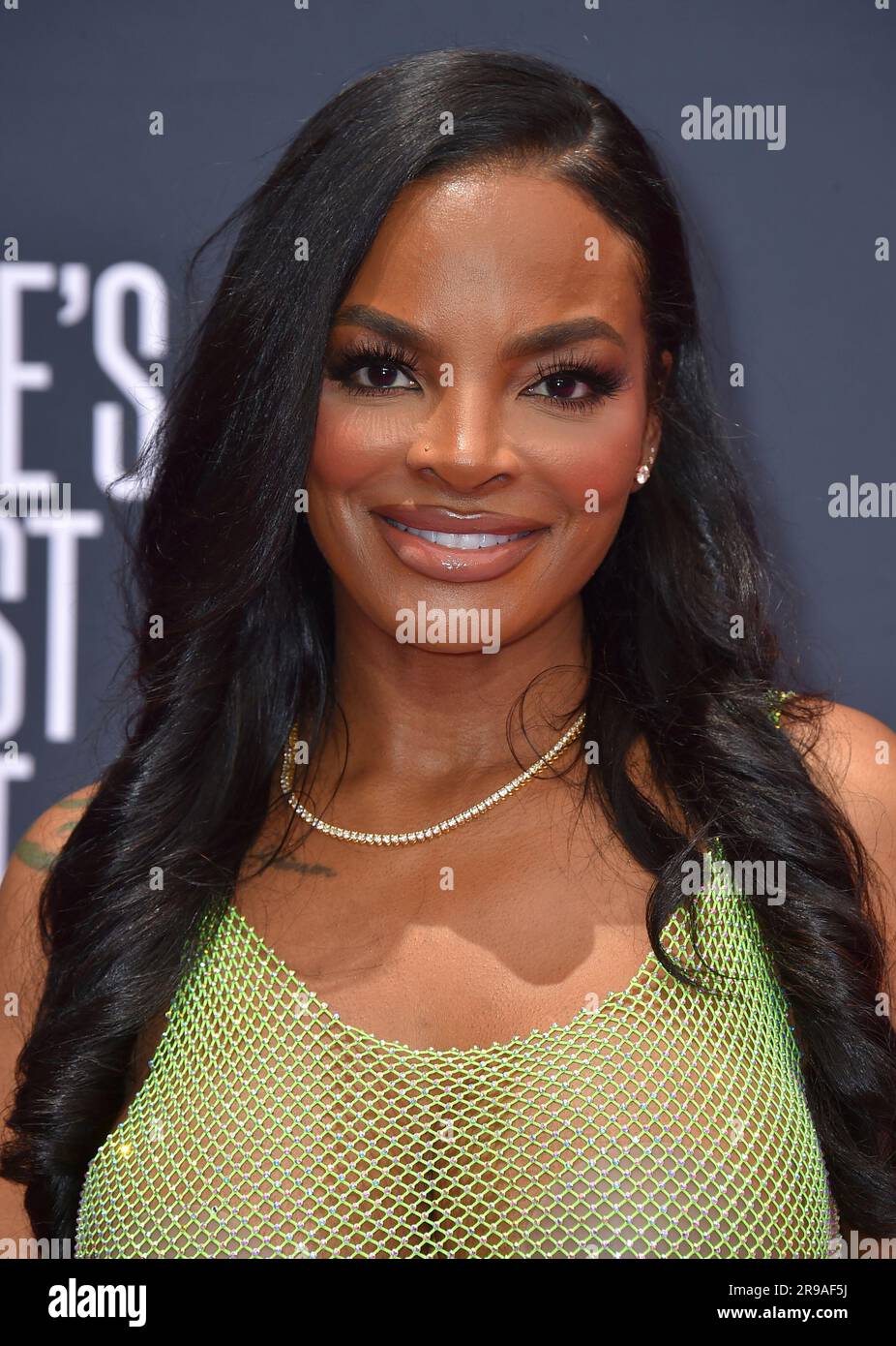 Brooke Bailey arrives at the BET Awards on Sunday, June 25, 2023, at ...
