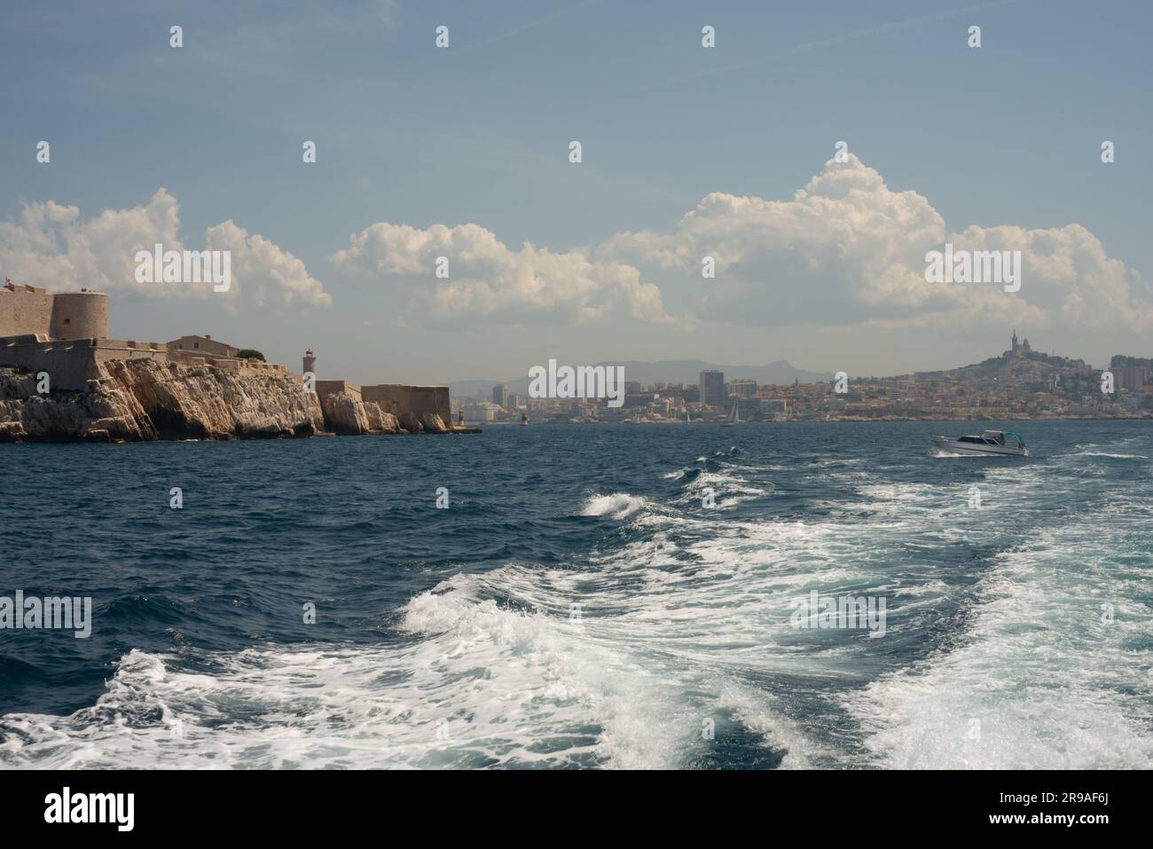 Heading towards Île de Frioul, located off the Mediterranean coast of ...