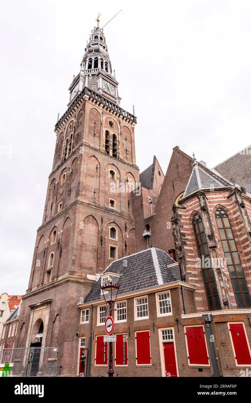 Amsterdam, the Netherlands - October 14, 2021: Exterior view of the Old ...
