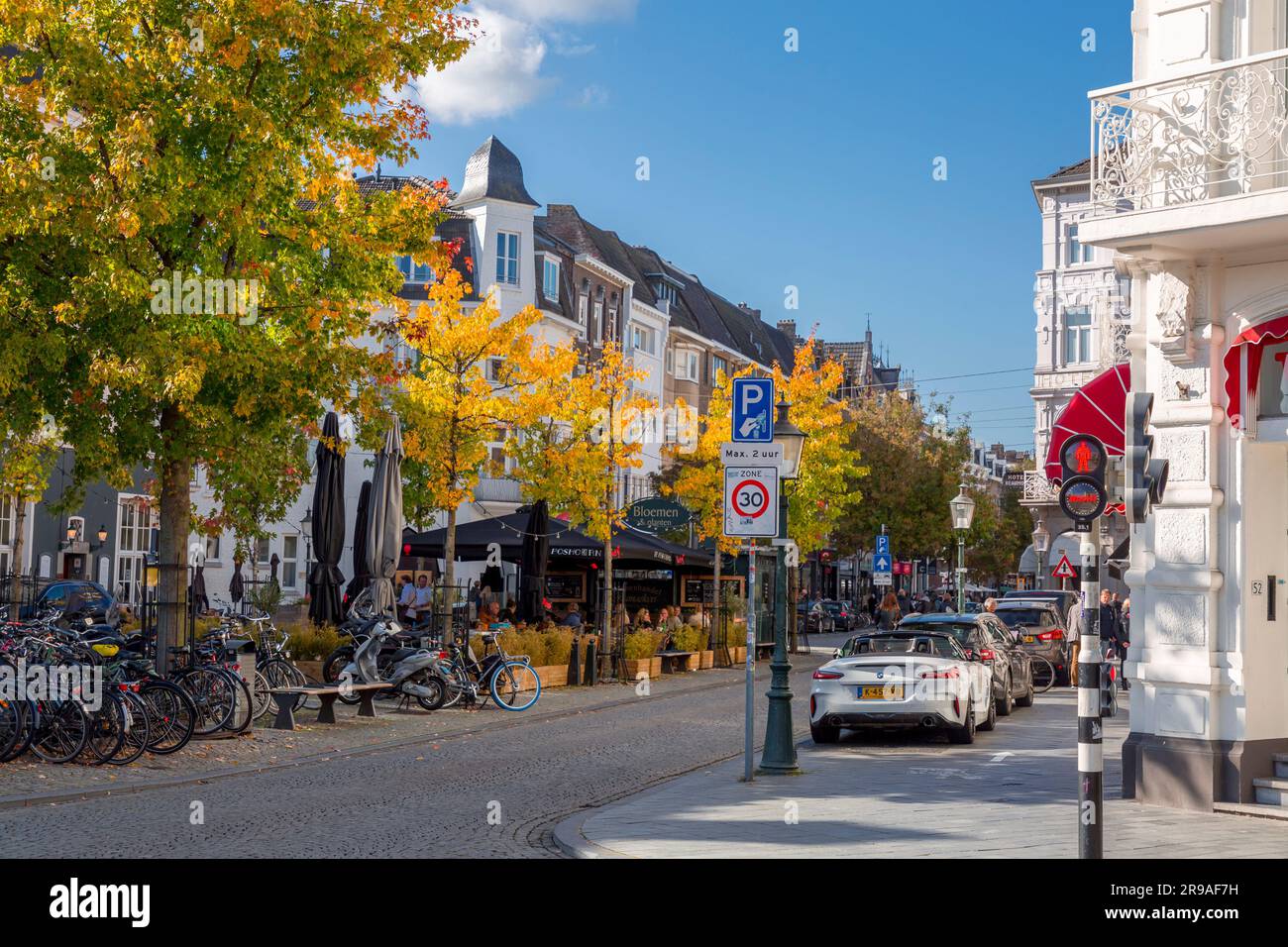 Maastricht, Holland - October 16, 2021: Typical Dutch architecture and ...