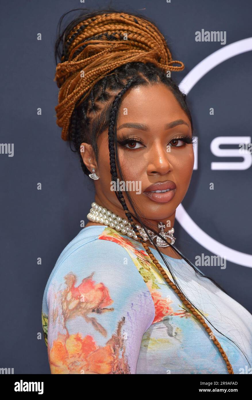 Brittish Williams arrives at the BET Awards on Sunday, June 25, 2023 ...