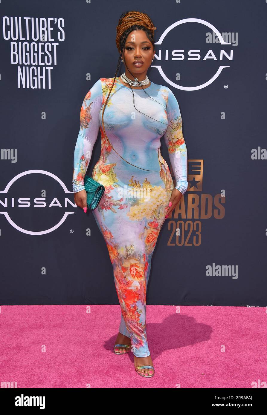 Brittish Williams arrives at the BET Awards on Sunday, June 25, 2023 ...