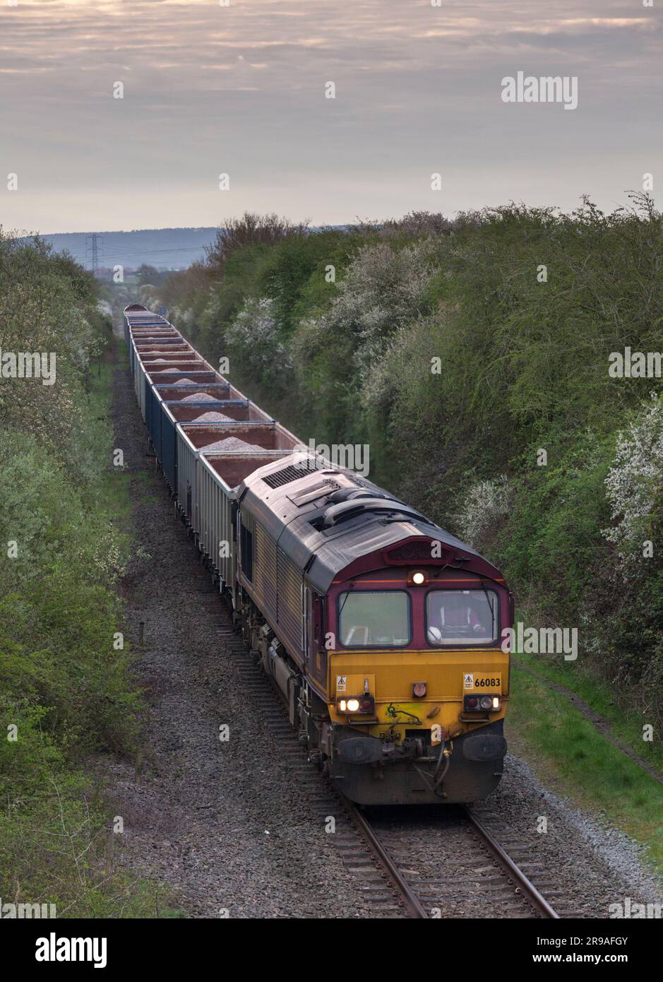 26/04/2023 Quainton railhead (HS2 aggregate terminal) DB Cargo rail ...