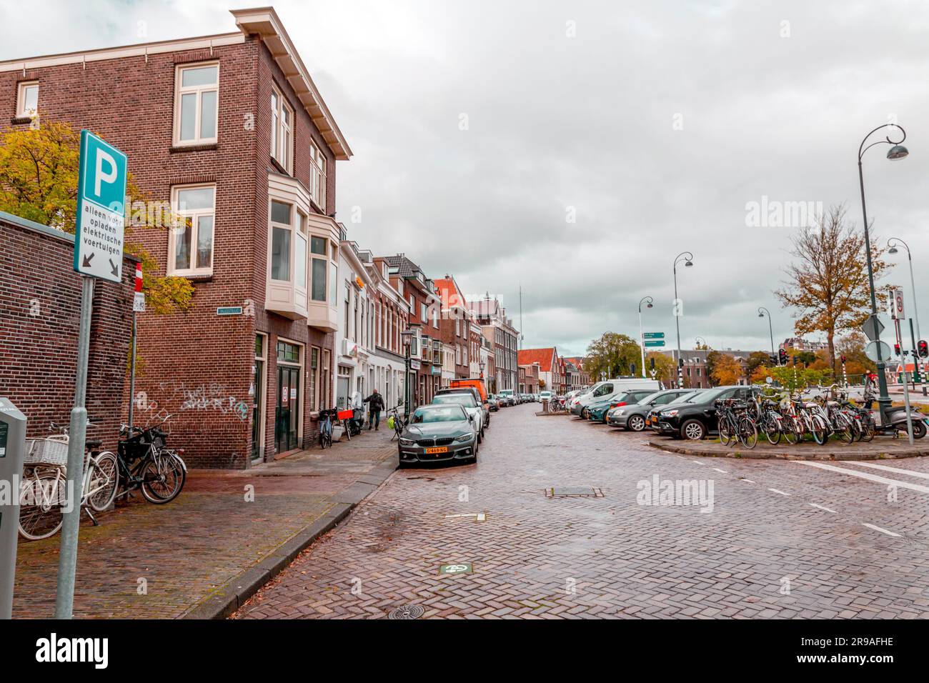 Haarlem, the Netherlands - October 13, 2021: Street view and generic ...