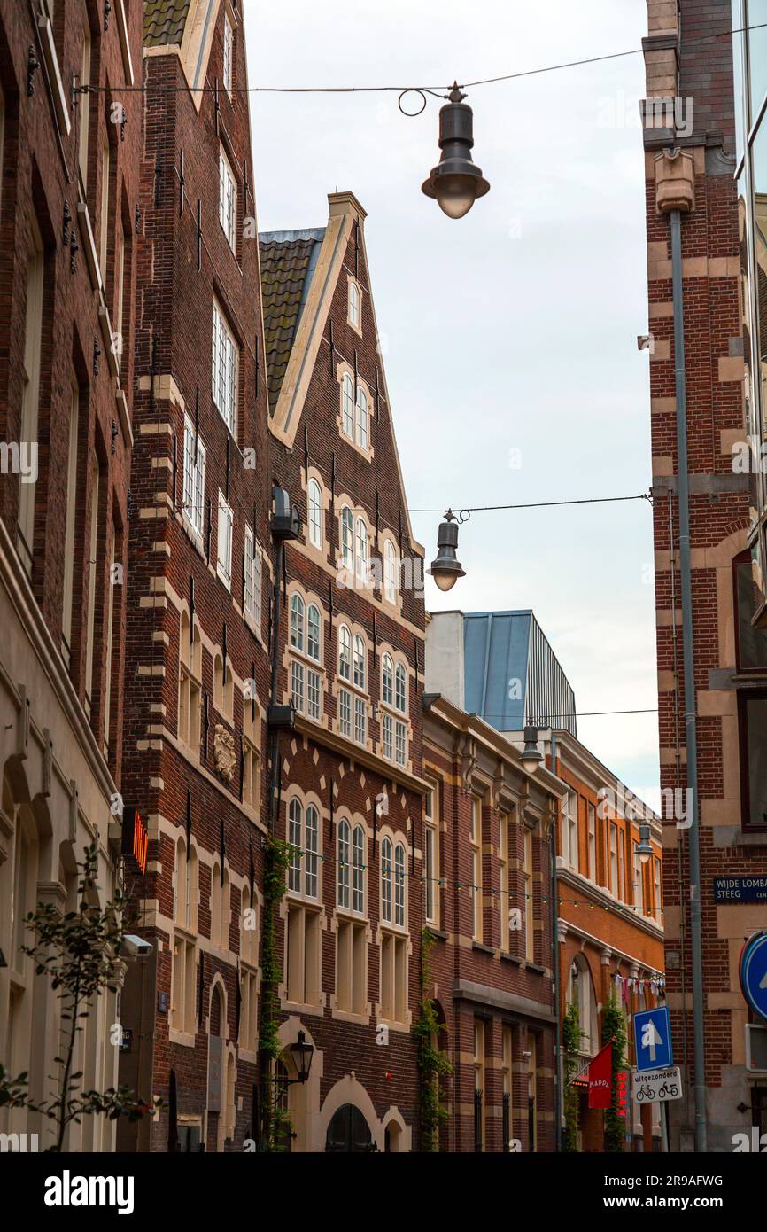 Amsterdam, NL - October 10, 2021: Street view and generic architecture ...