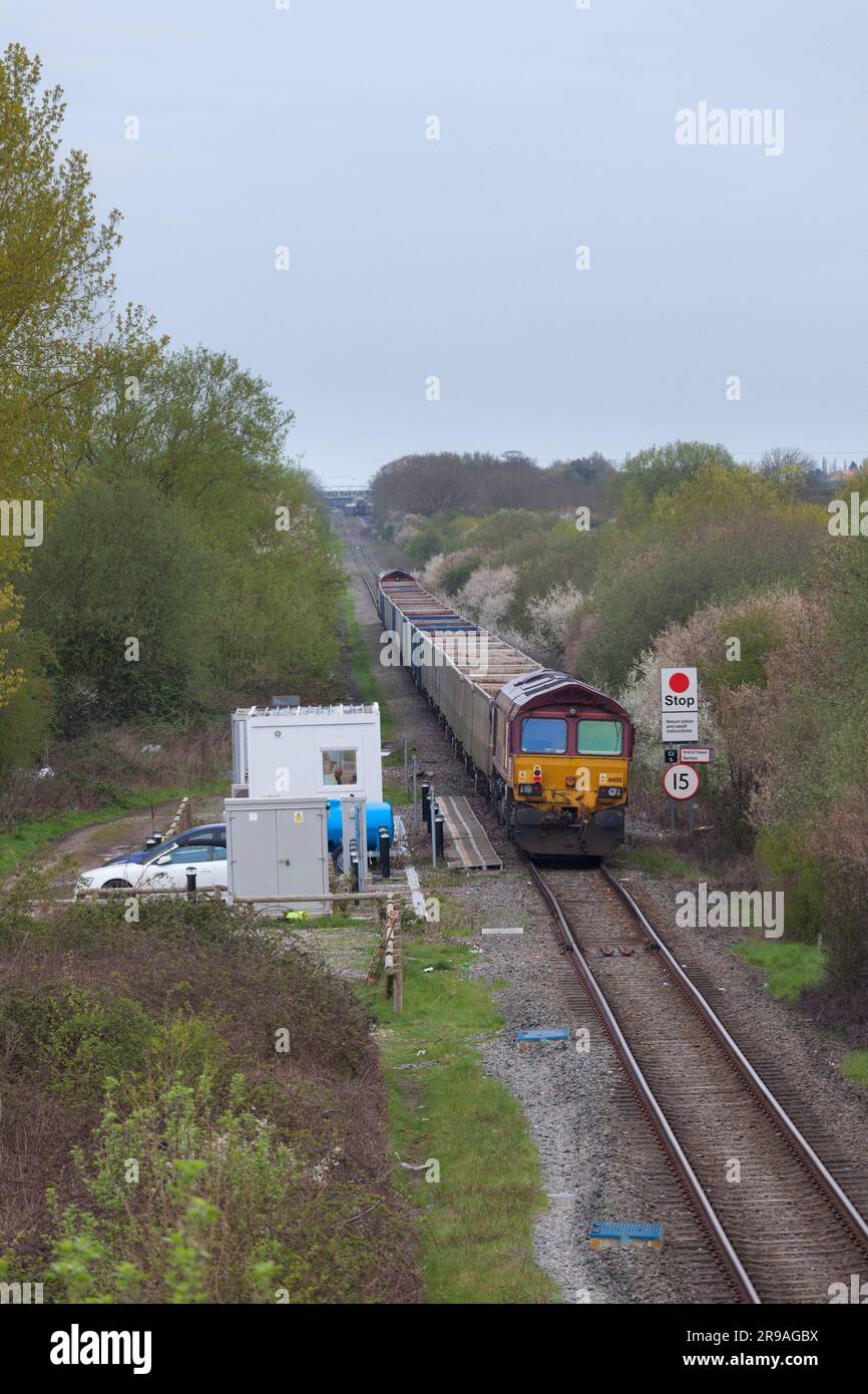 Quainton railhead (HS2 aggregate terminal) another trainload of ...