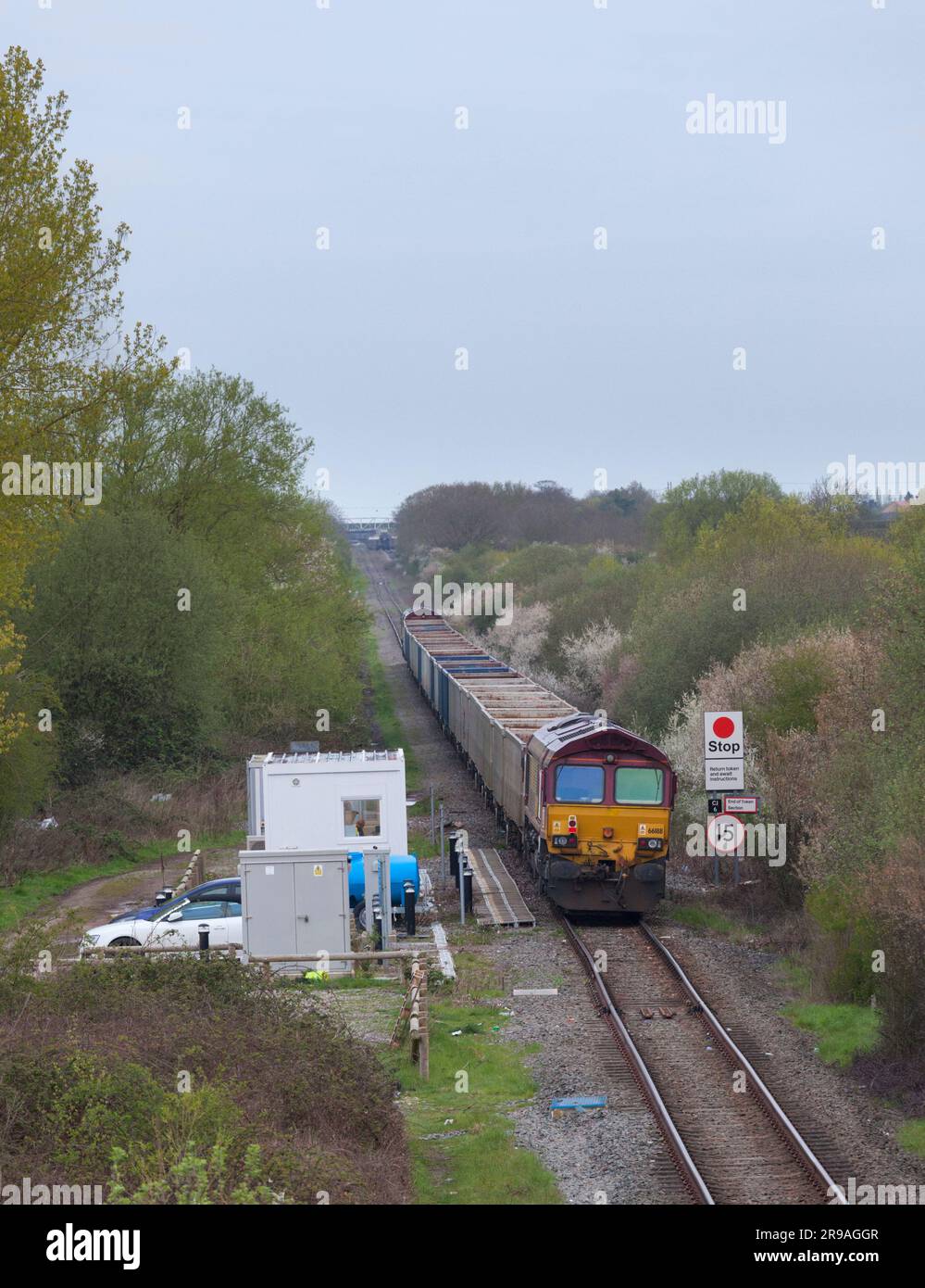 Quainton railhead (HS2 aggregate terminal) another trainload of ...