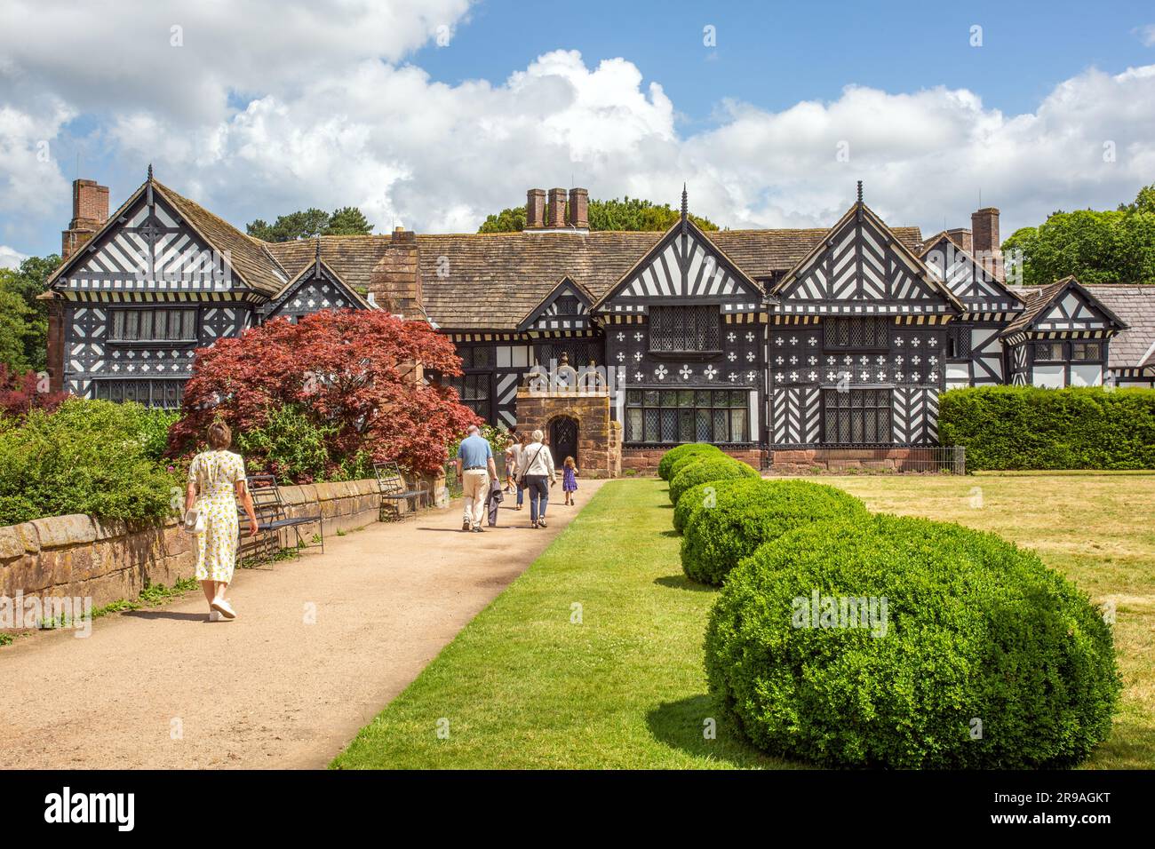 Speke Hall a wood framed wattle and daub Tudor manor house in Speke ...
