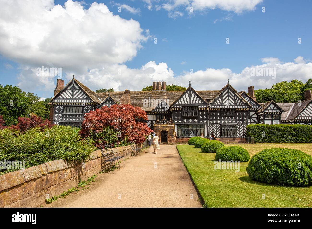 Speke Hall a wood framed wattle and daub Tudor manor house in Speke ...
