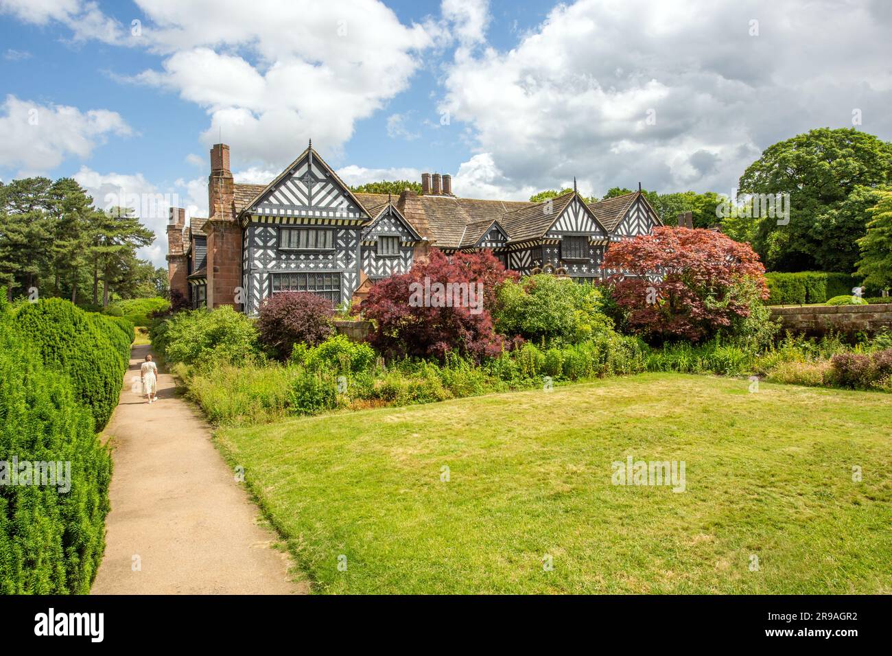 Speke Hall a wood framed wattle and daub Tudor manor house in Speke ...