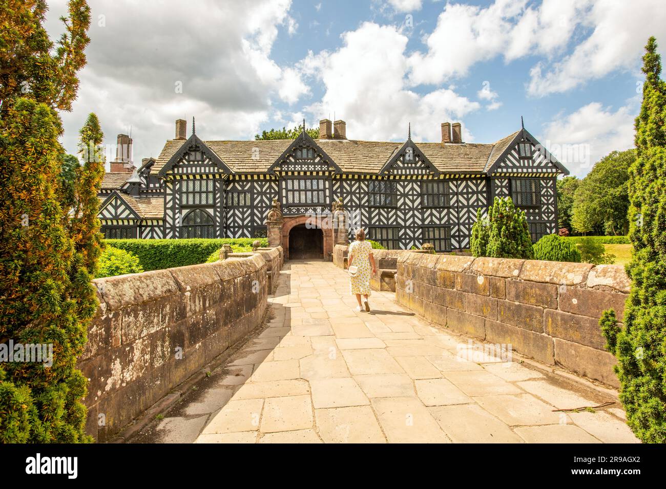 Speke Hall a wood framed wattle and daub Tudor manor house in Speke ...