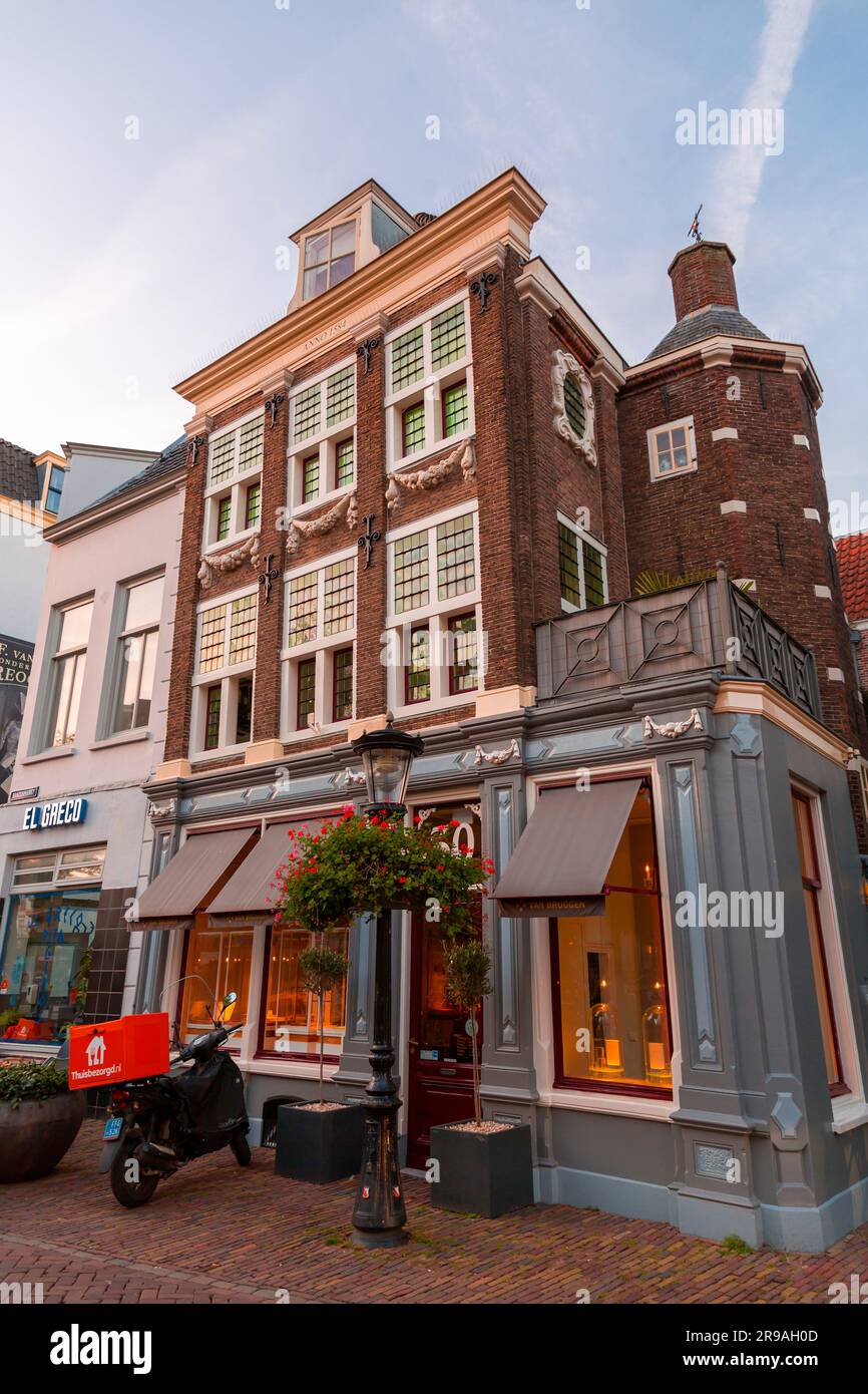 Utrecht, NL - OCT 9, 2021: Street view and traditional Dutch buildings ...