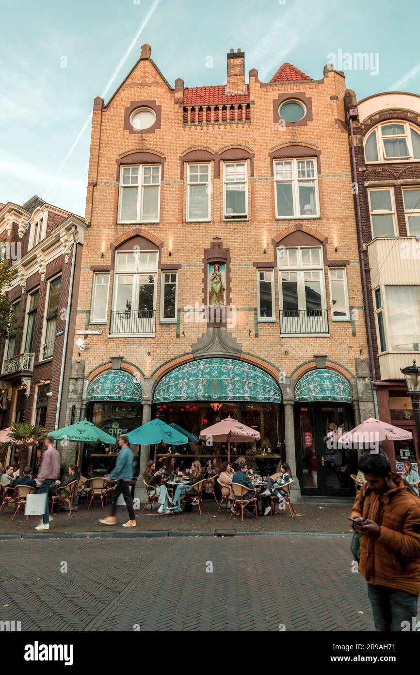 Utrecht, NL - OCT 9, 2021: Street view and traditional Dutch buildings ...