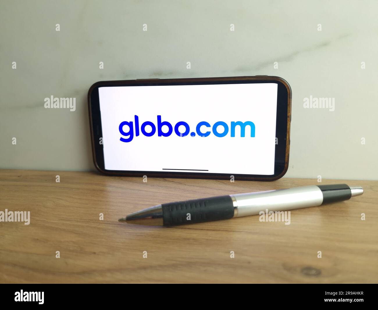 Konskie, Poland - June 24, 2023: TV Globo Brazilian television network ...