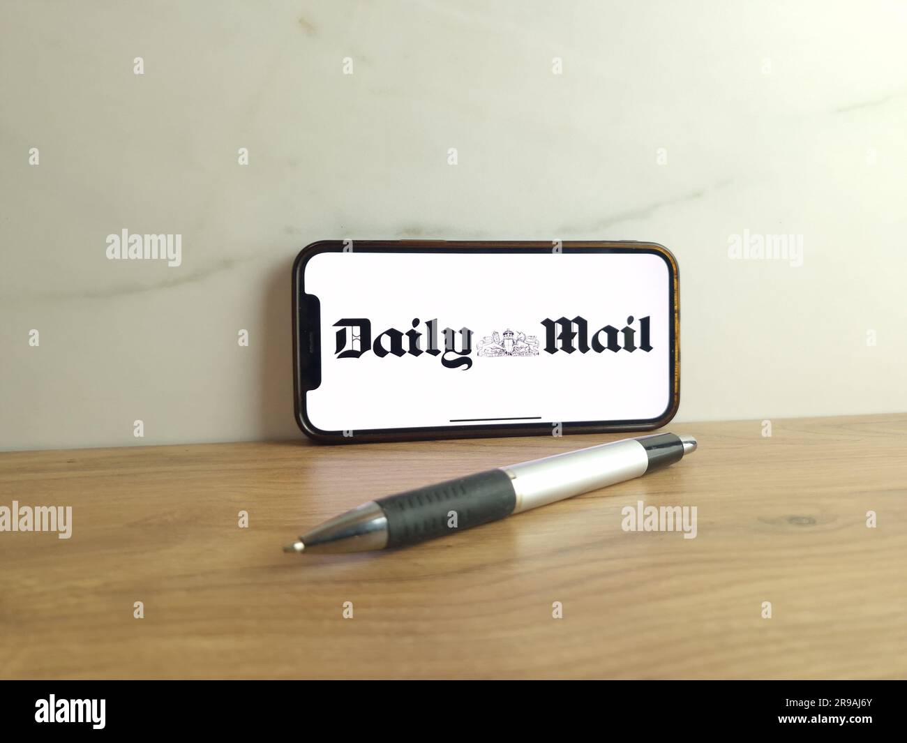 Konskie, Poland - June 24, 2023: Daily Mail British tabloid newspaper ...