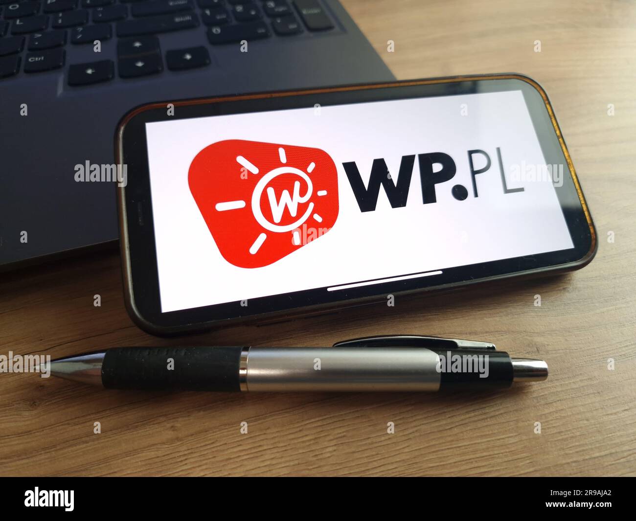 Konskie, Poland - June 24, 2023: Wirtualna Polska Polish web portal ...