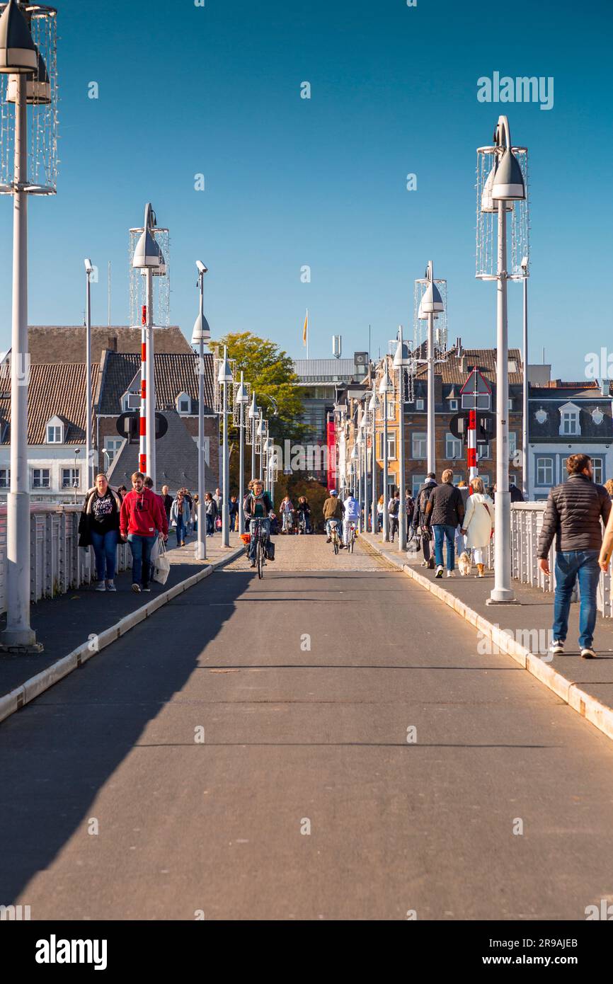 Maastricht, Holland - October 16, 2021: Sint Servaasbrug or the St ...