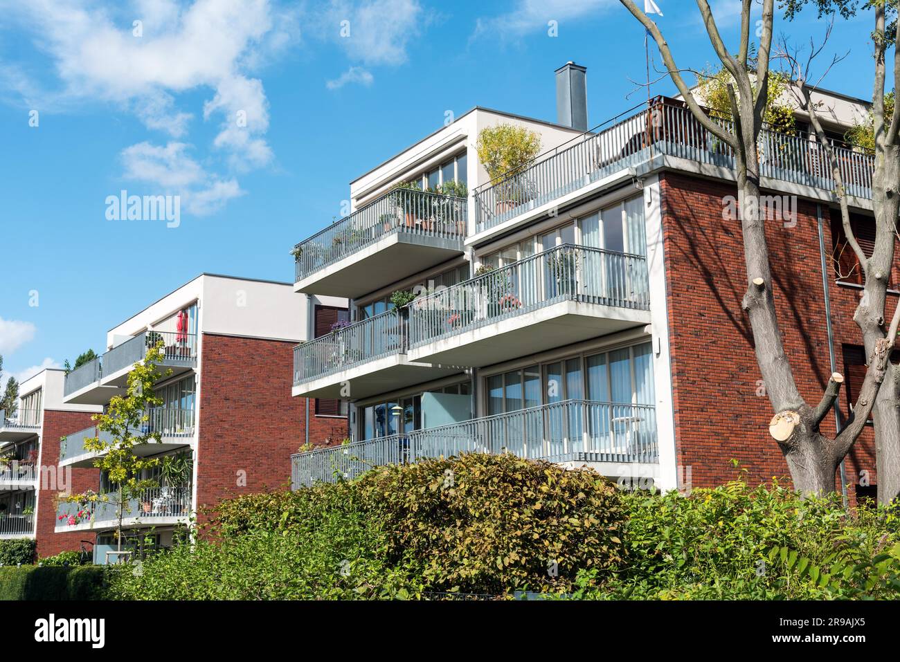Modern homes in a new residential area in Berlin Stock Photo - Alamy