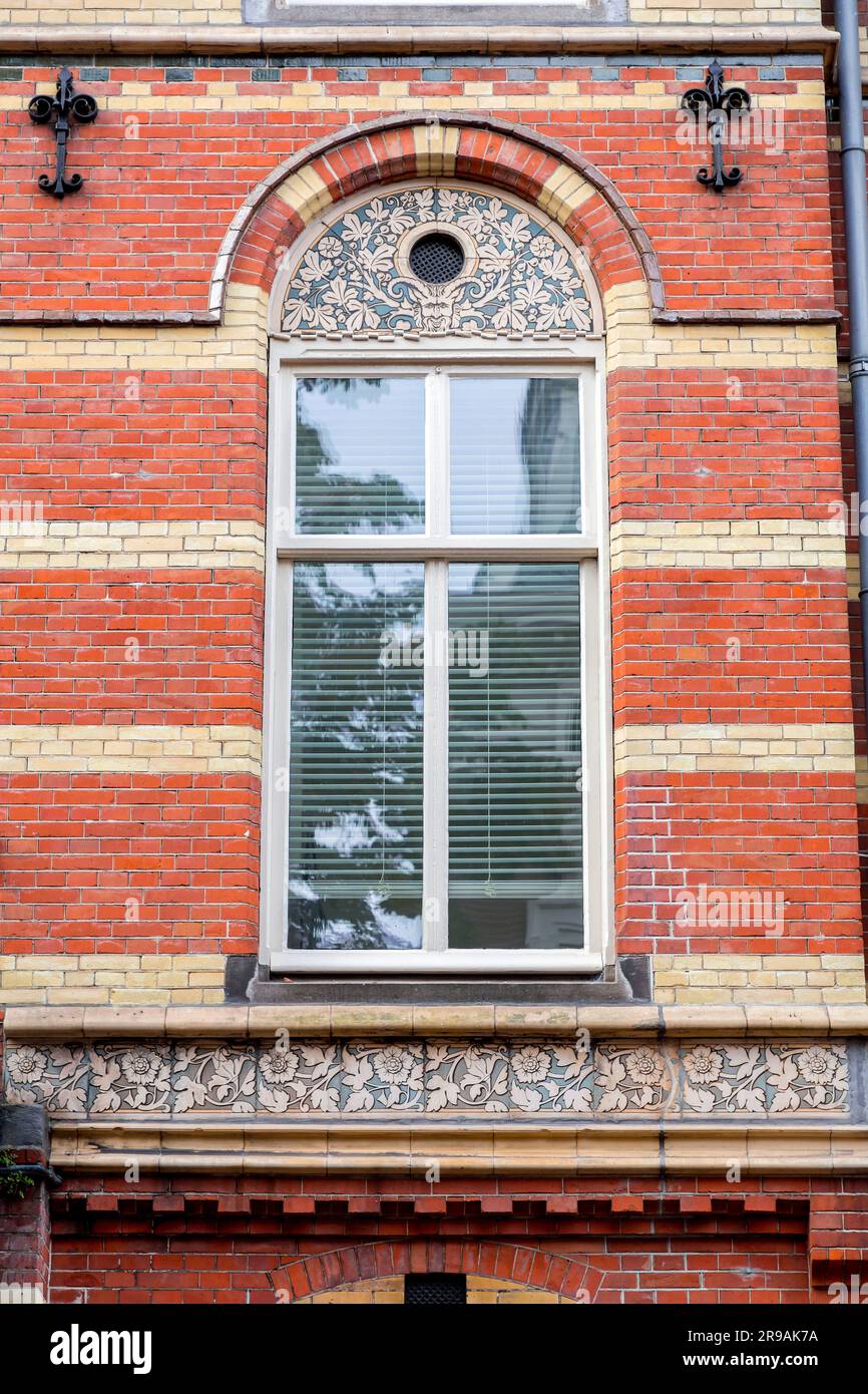 Street view and generic architecture in Amsterdam with typical Dutch ...