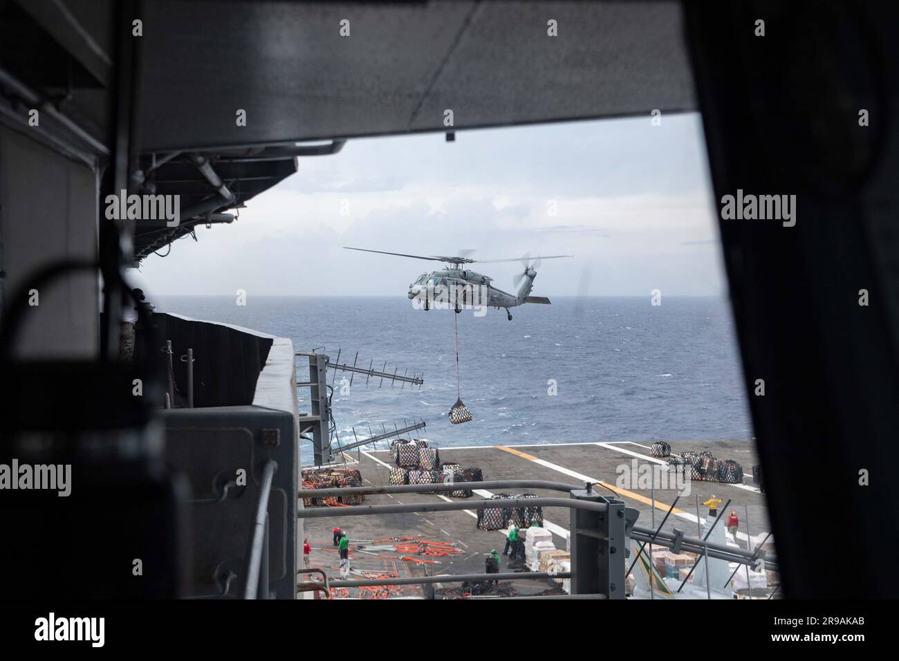 230624-N-TE455-1004 ATLANTIC OCEAN. (June 24, 2023) An MH-60S Sea Hawk ...