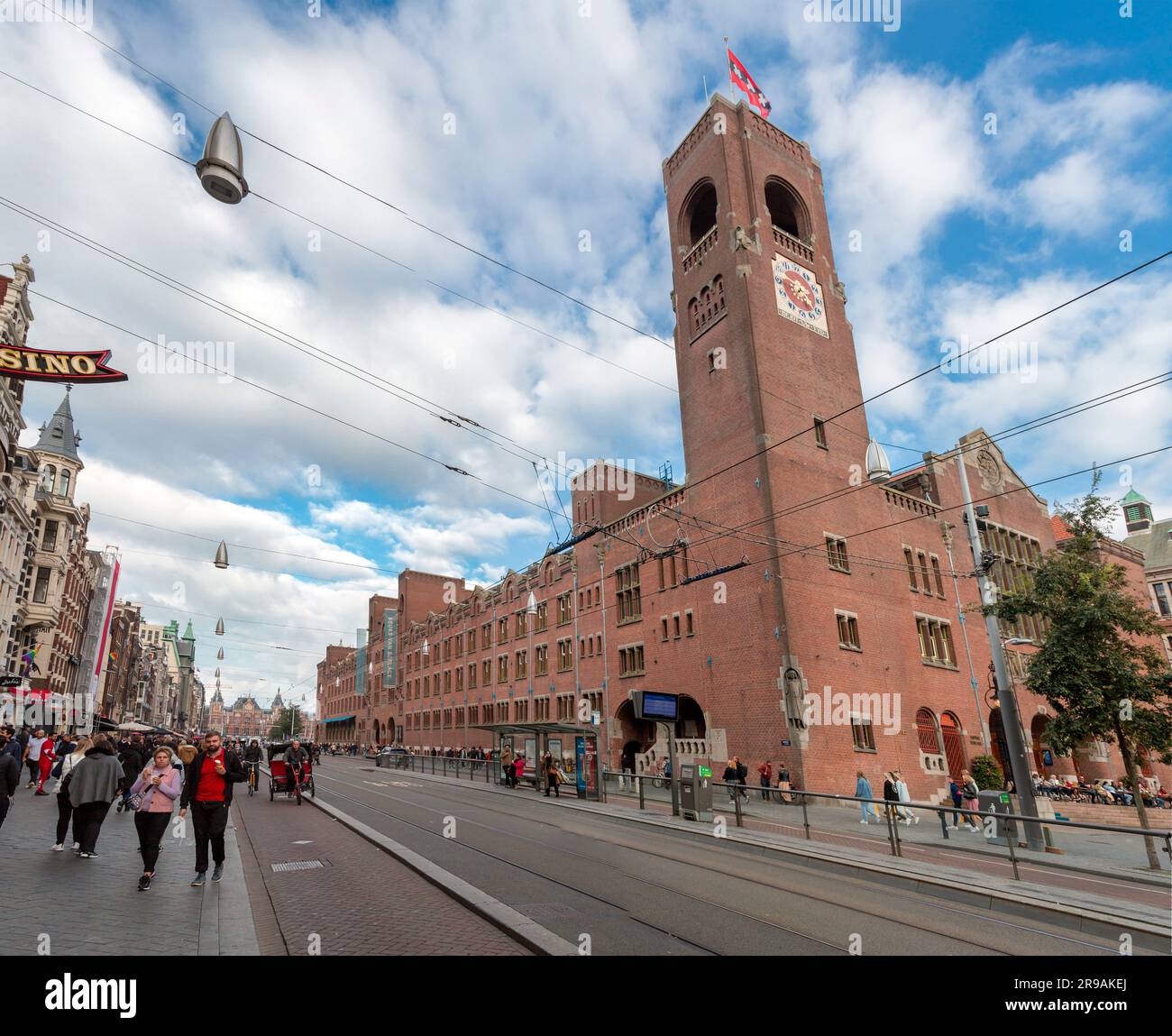 Amsterdam, NL - October 10, 2021: Exterior view of Beurs van Berlage ...