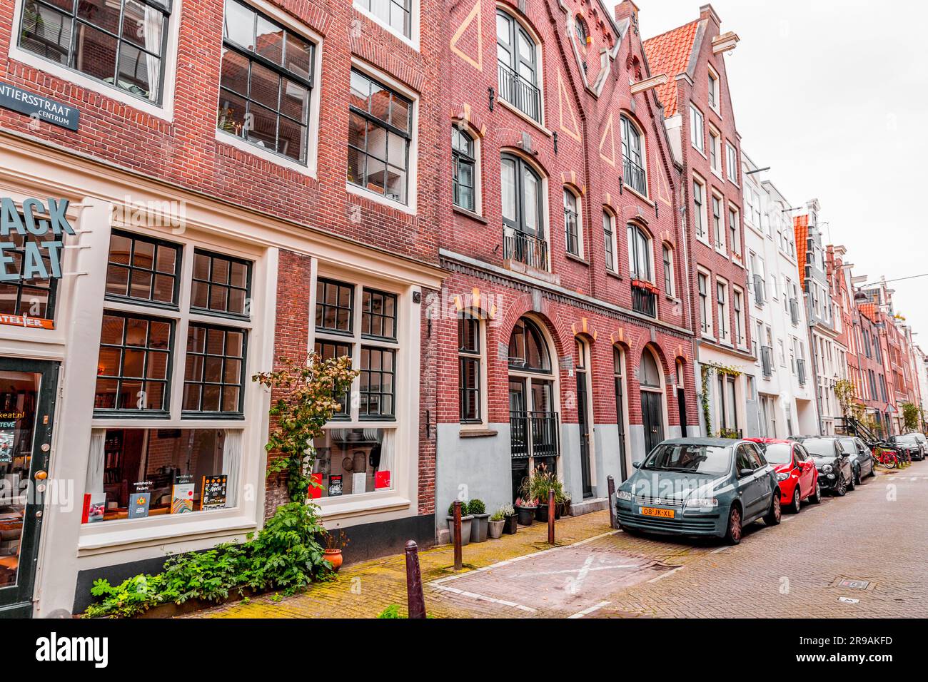 Amsterdam, the Netherlands - October 17, 2021: Street view and generic ...