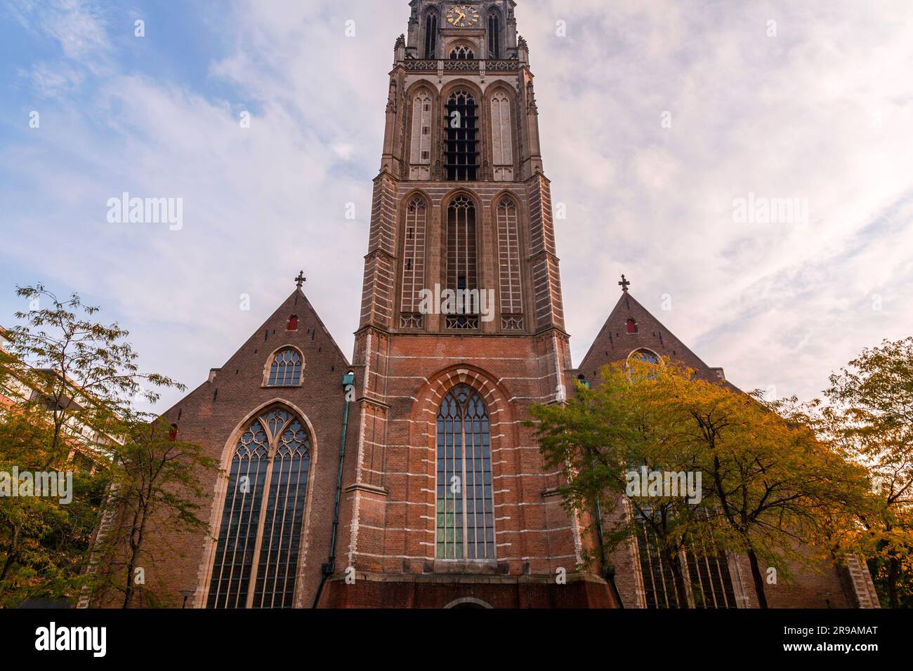 Exterior view of the Grote of Sint-Laurenskerk, a Protestant church and ...