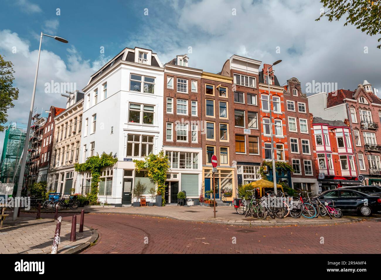 Amsterdam, the Netherlands - October 11, 2021: Street view and generic ...