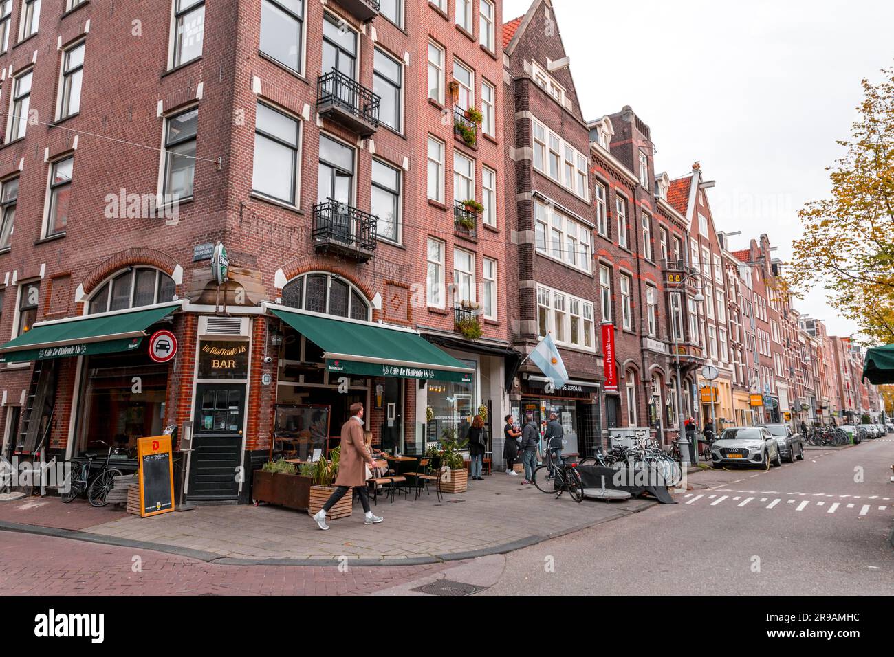 Amsterdam, the Netherlands - October 17, 2021: Street view and generic ...