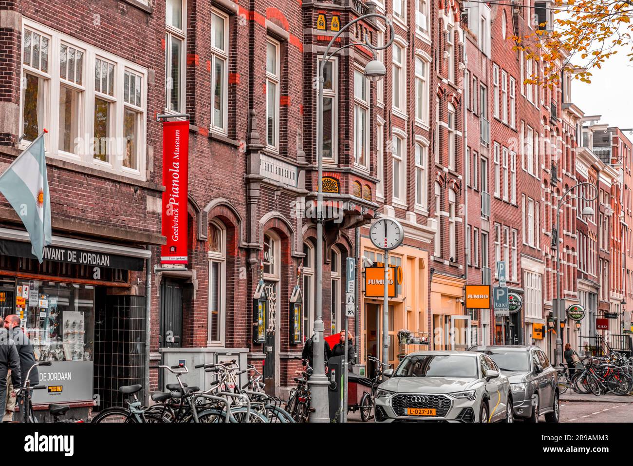 Amsterdam, the Netherlands - October 17, 2021: Street view and generic ...
