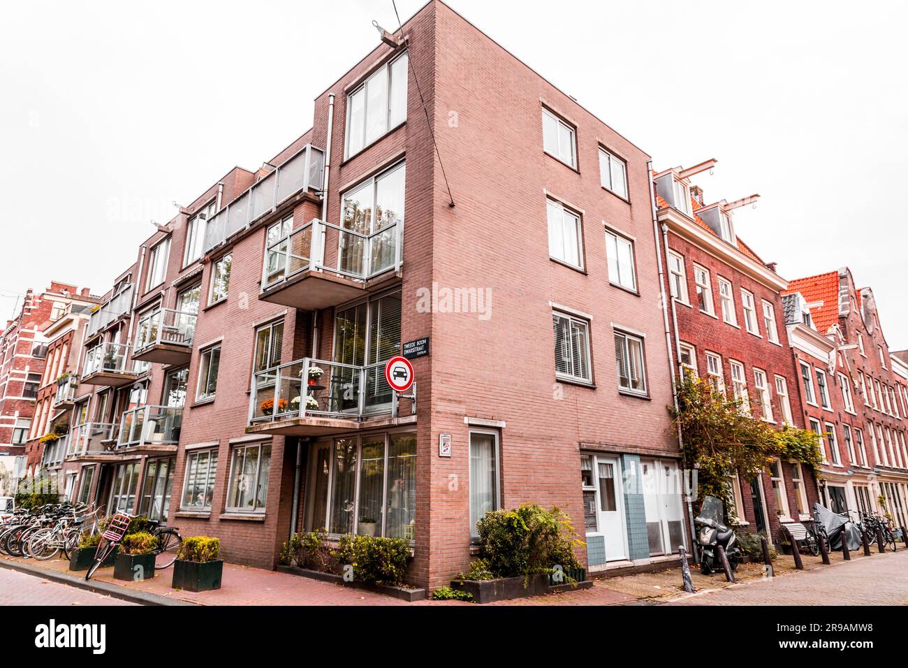 Amsterdam, the Netherlands - October 17, 2021: Street view and generic ...