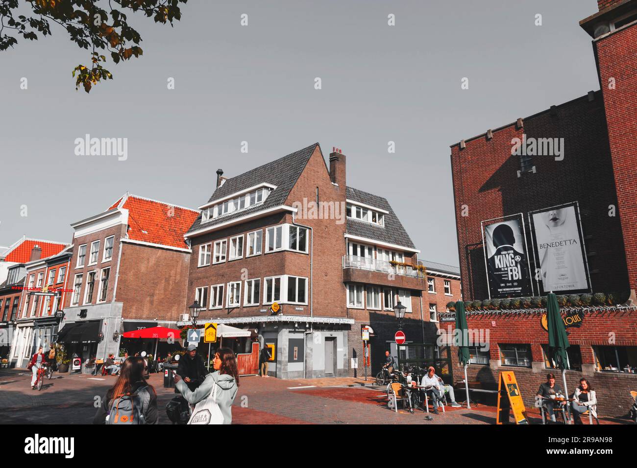 Utrecht, NL - OCT 9, 2021: Street view and traditional Dutch buildings ...