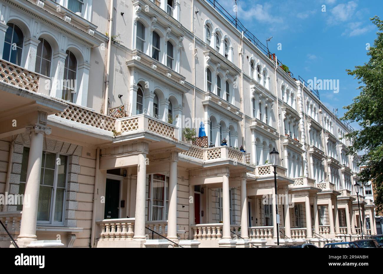 Typical British terraced houses seen in London Stock Photo - Alamy