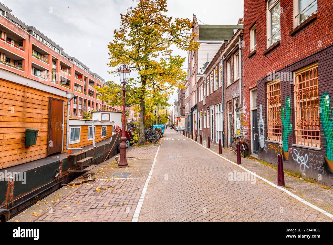 Amsterdam, the Netherlands - October 17, 2021: Street view and generic ...