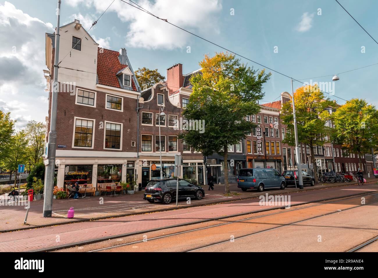 Amsterdam, the Netherlands - October 11, 2021: Street view and generic ...