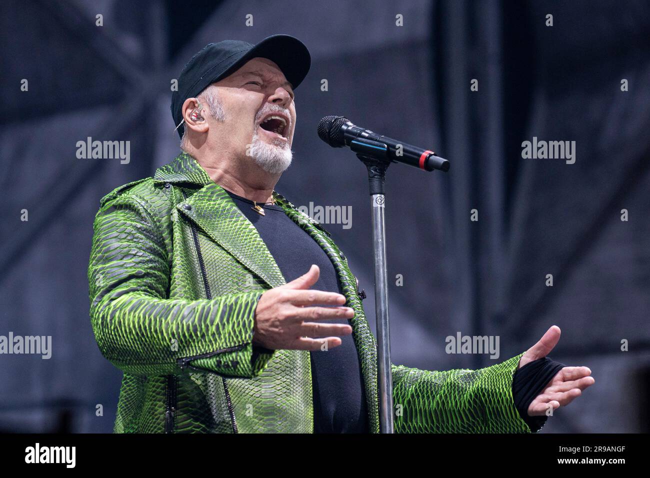 The Italian singer-songwriter Vasco Rossi performs live on stage at ...