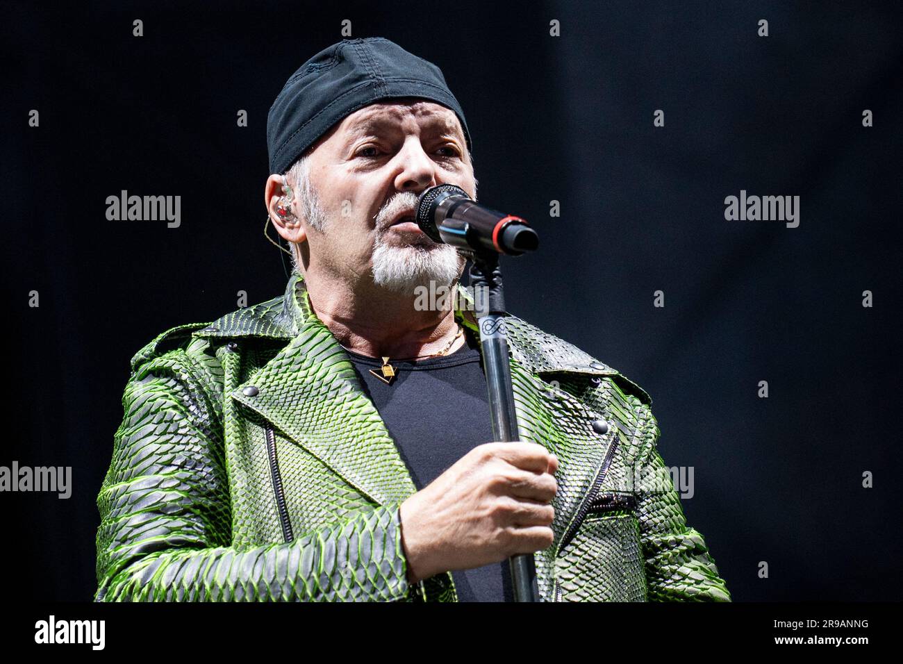 The Italian singer-songwriter Vasco Rossi performs live on stage at ...