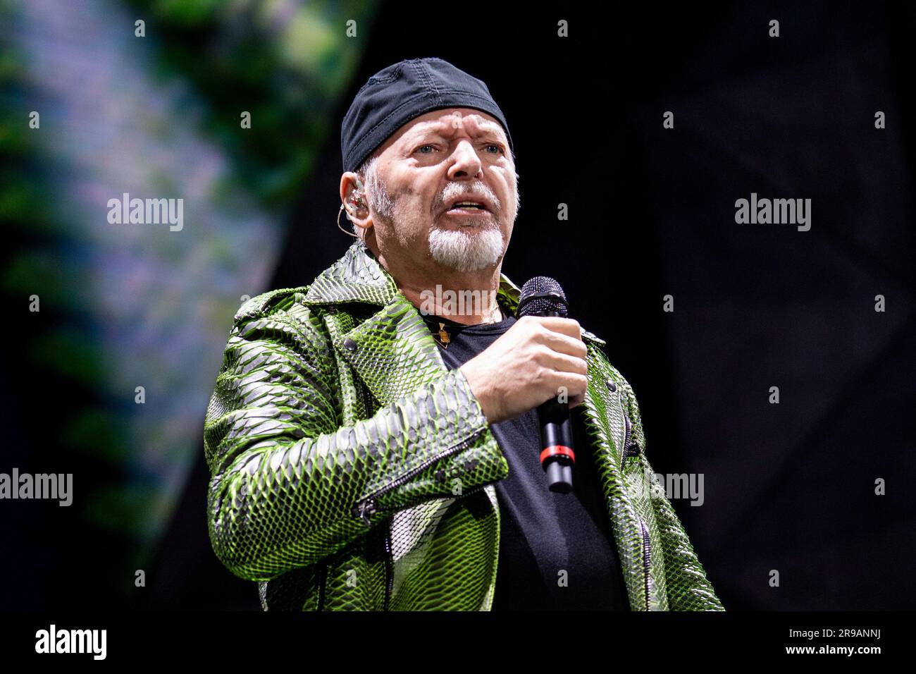 The Italian singer-songwriter Vasco Rossi performs live on stage at ...