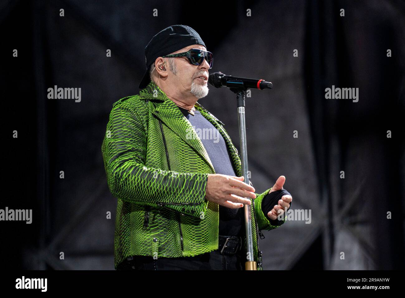 The Italian singer-songwriter Vasco Rossi performs live on stage at ...