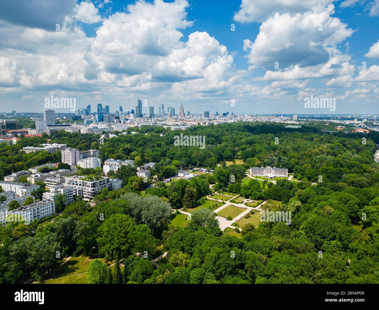 Warsaw city center lazienki hi-res stock photography and images - Alamy