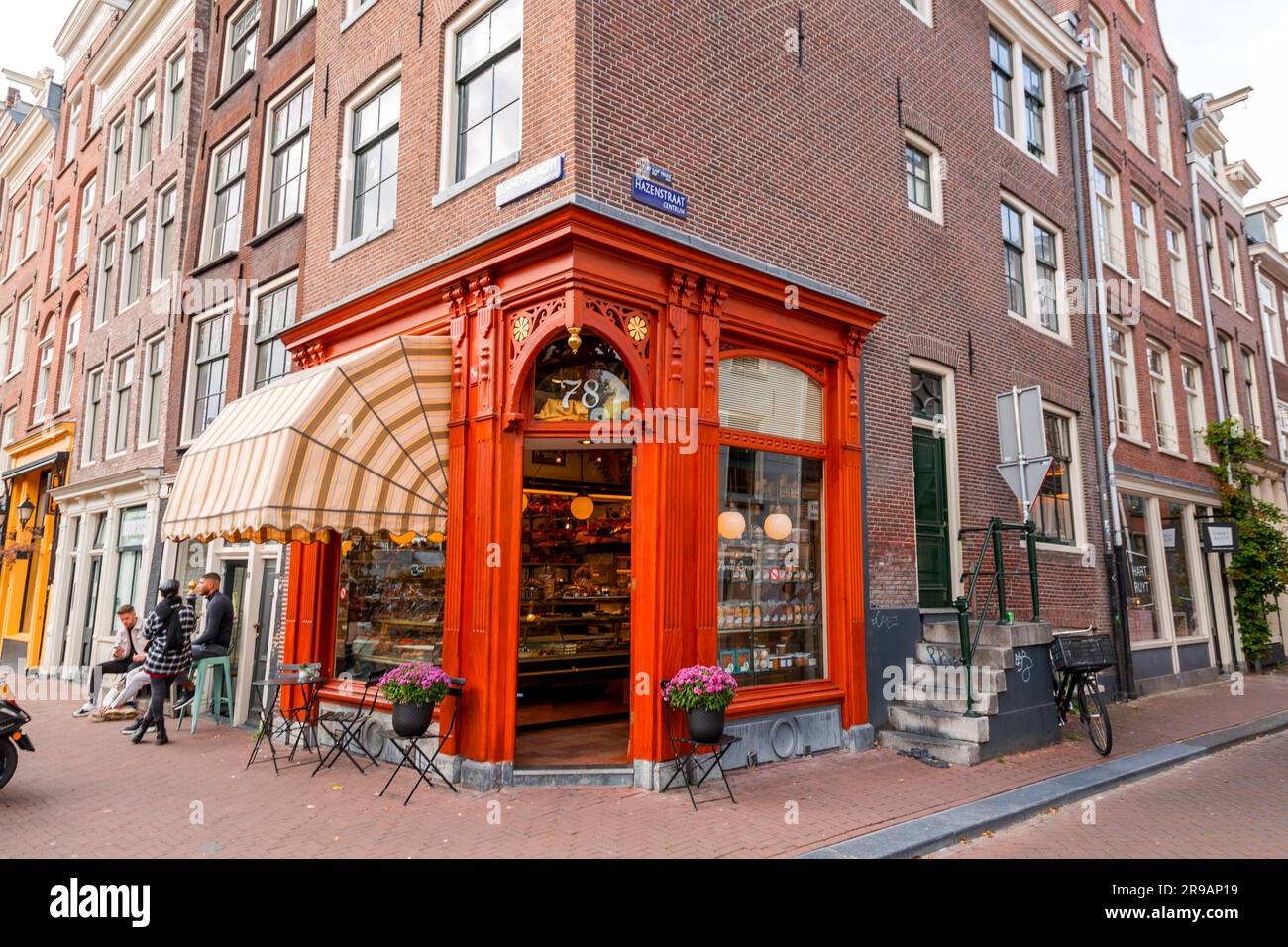 Amsterdam, the Netherlands - October 14, 2021: Street view and generic ...