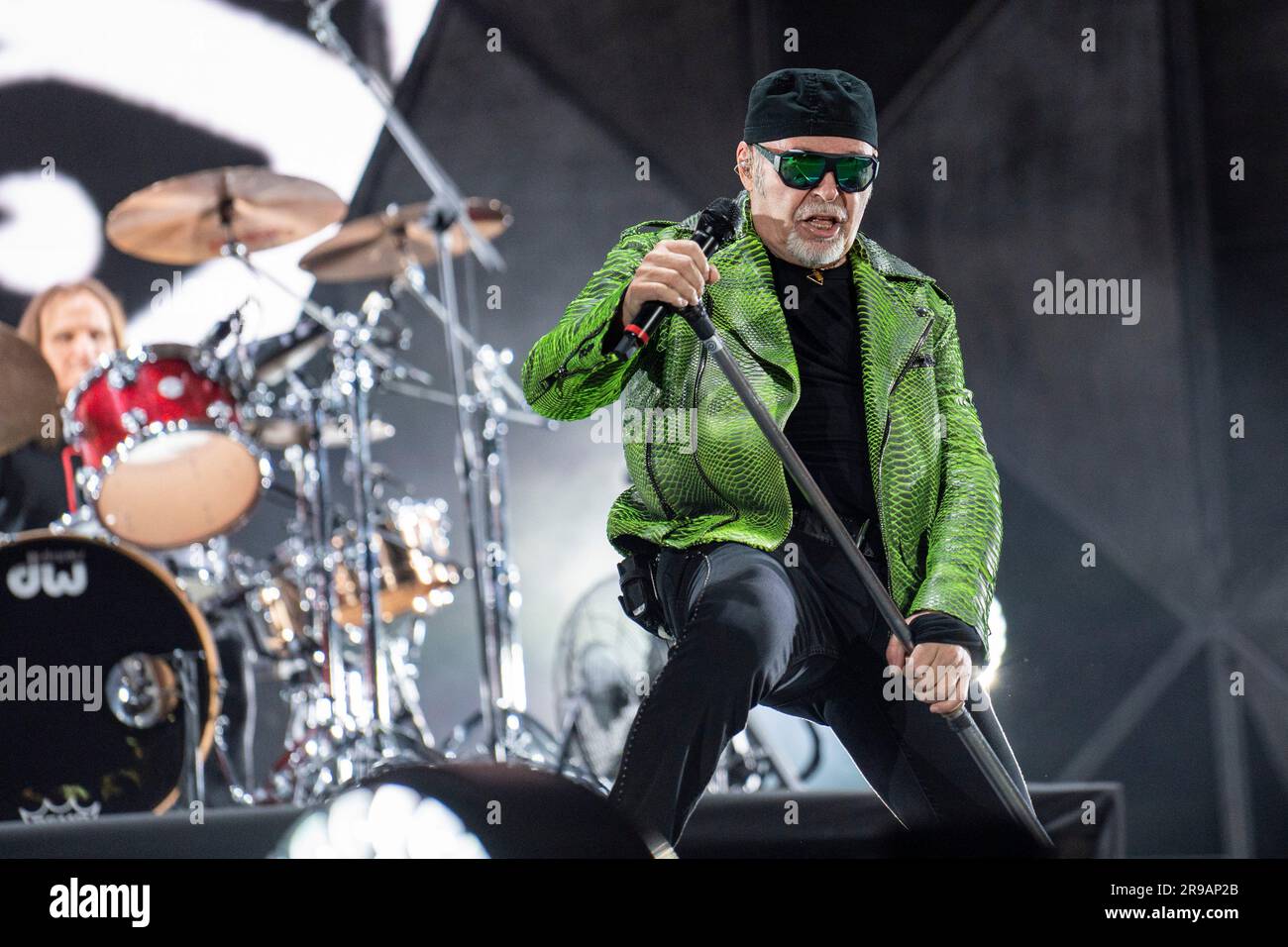 The Italian singer-songwriter Vasco Rossi performs live on stage at ...