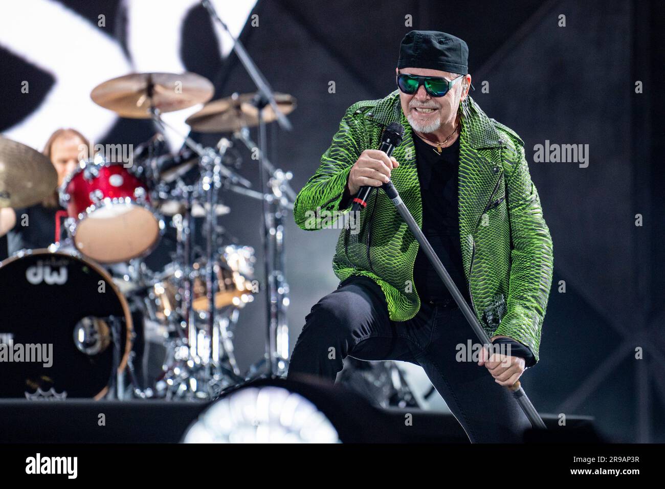 The Italian singer-songwriter Vasco Rossi performs live on stage at ...