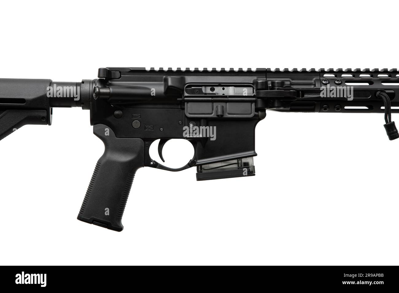 Modern automatic rifle isolated on white background. Weapons for police ...