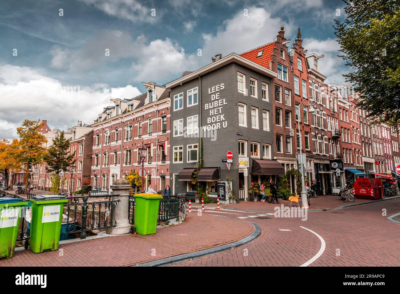 Amsterdam, the Netherlands - October 14, 2021: Street view and generic ...