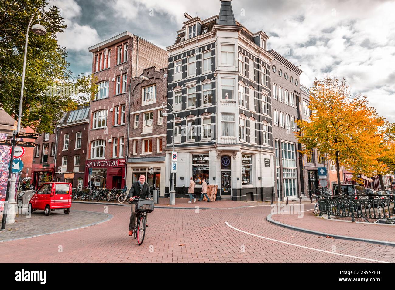 Amsterdam, the Netherlands - October 14, 2021: Street view and generic ...