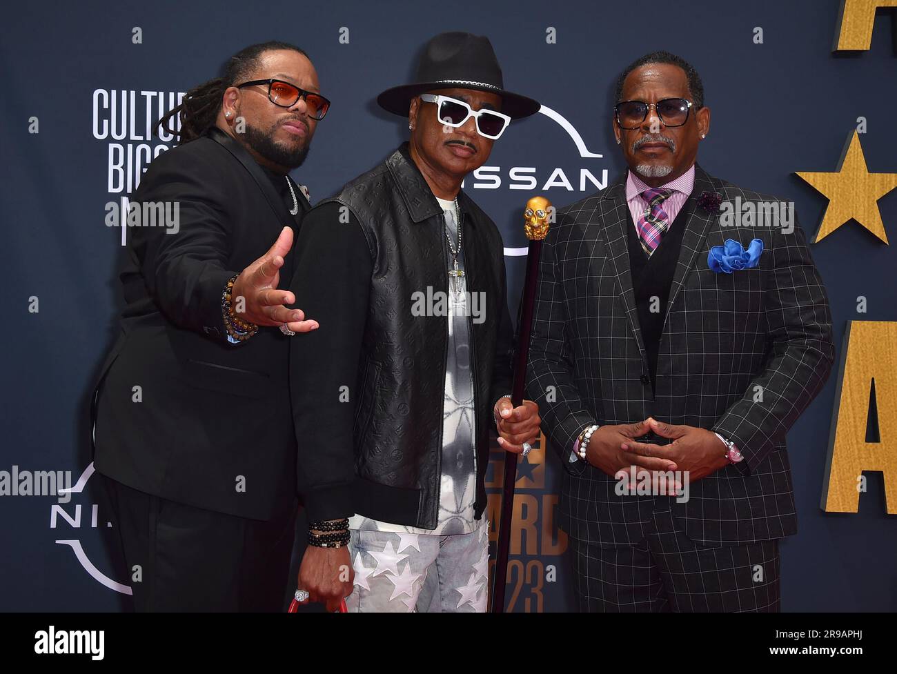 Wonder Mike, from left, Hen Dogg and Master Gee of The Sugarhill Gang ...