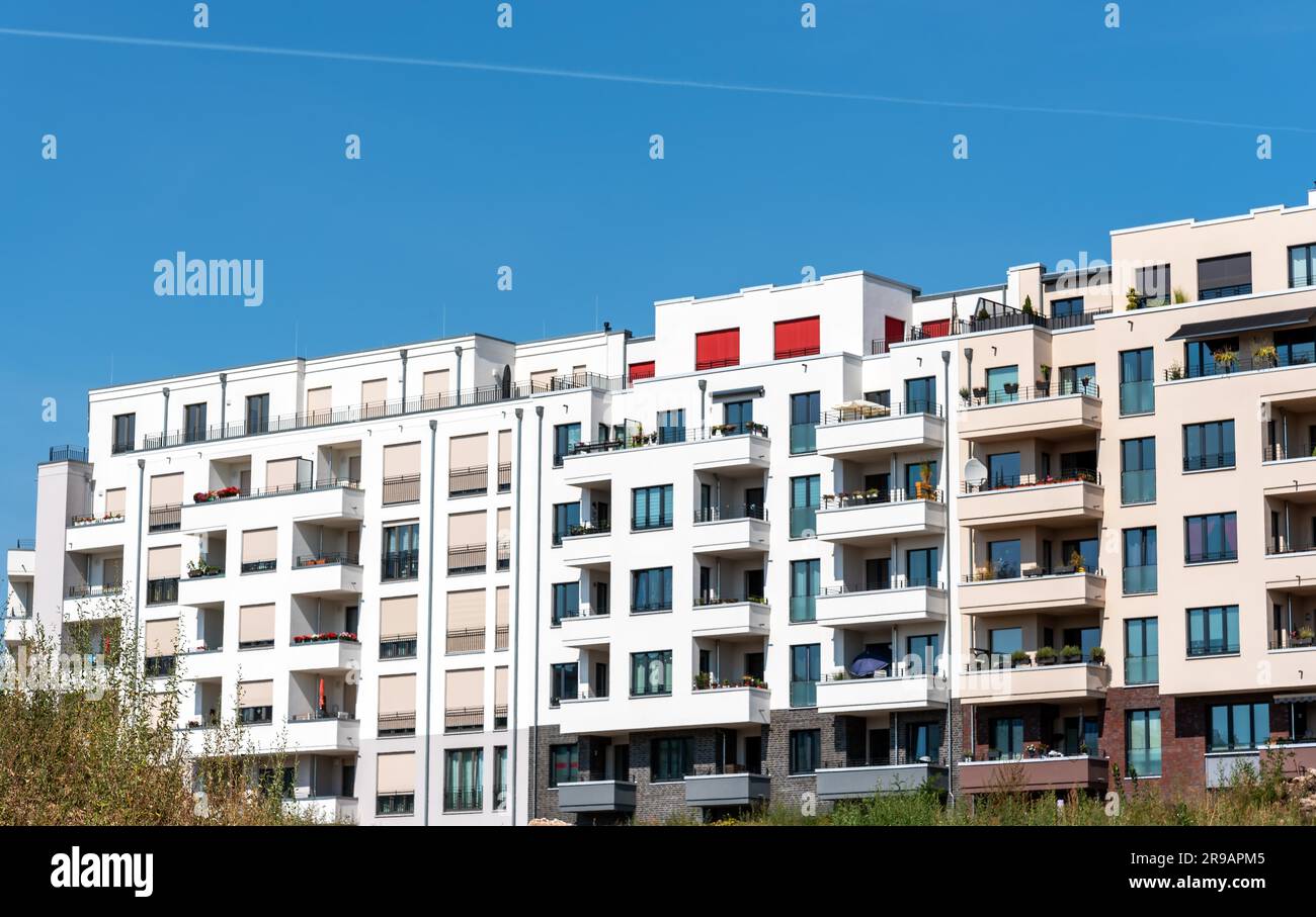 New modern apartment buildings seen in Berlin, Germany Stock Photo - Alamy